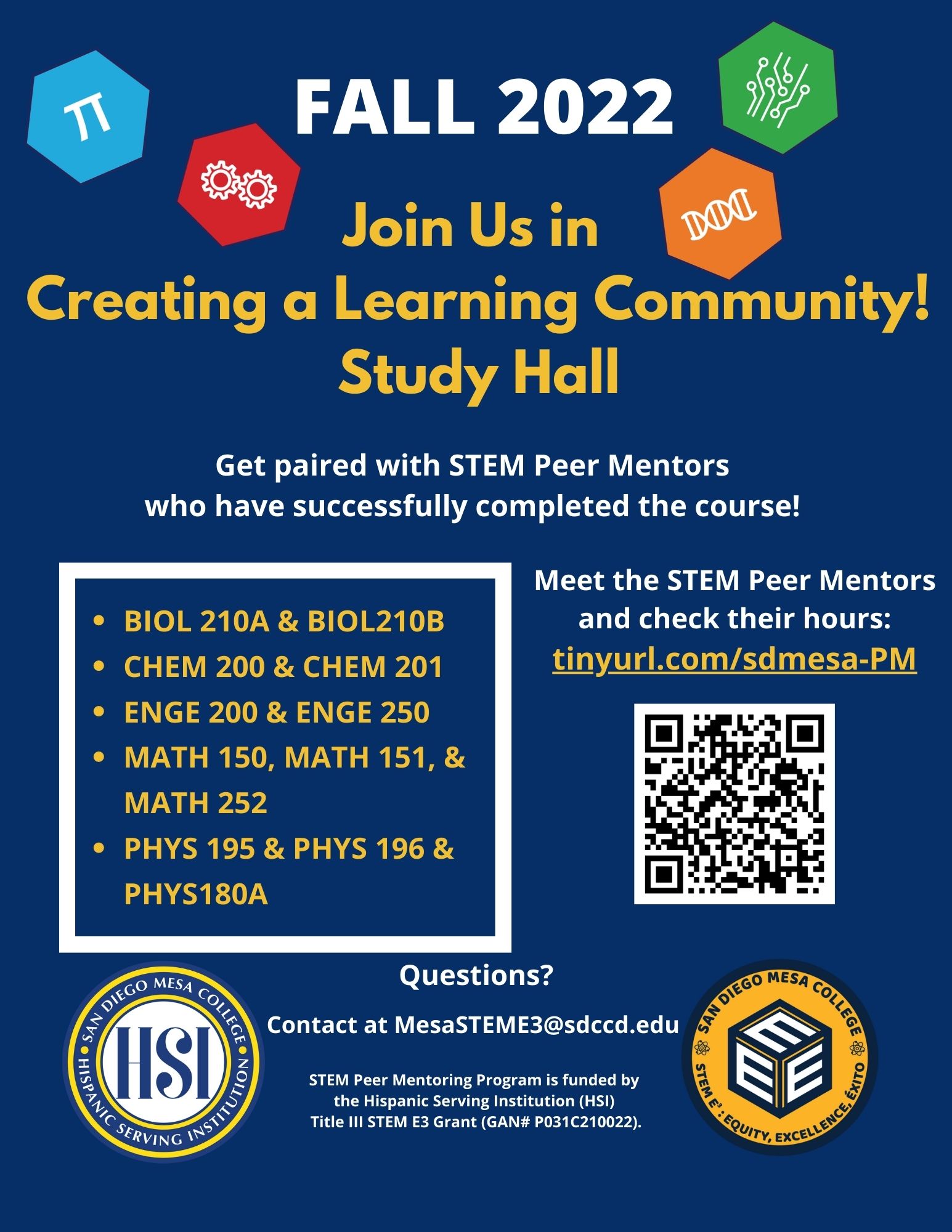 STEM Peer Mentor Program